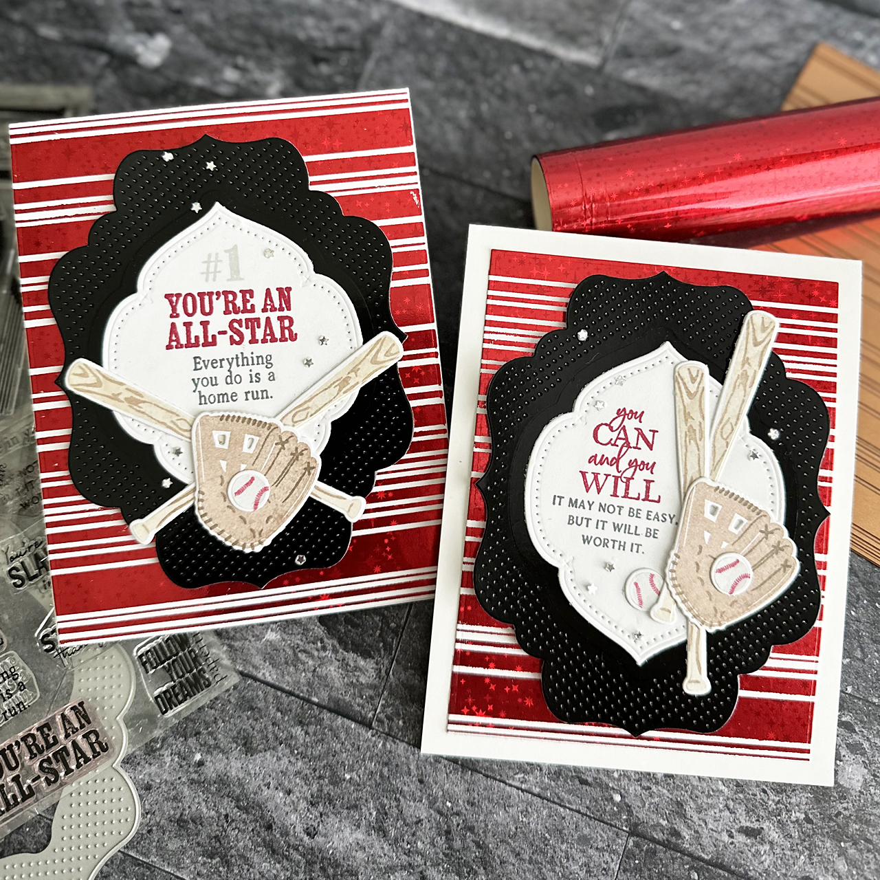 All Star Baseball Themed Cards (Papertrey Ink April 2023 Release ...