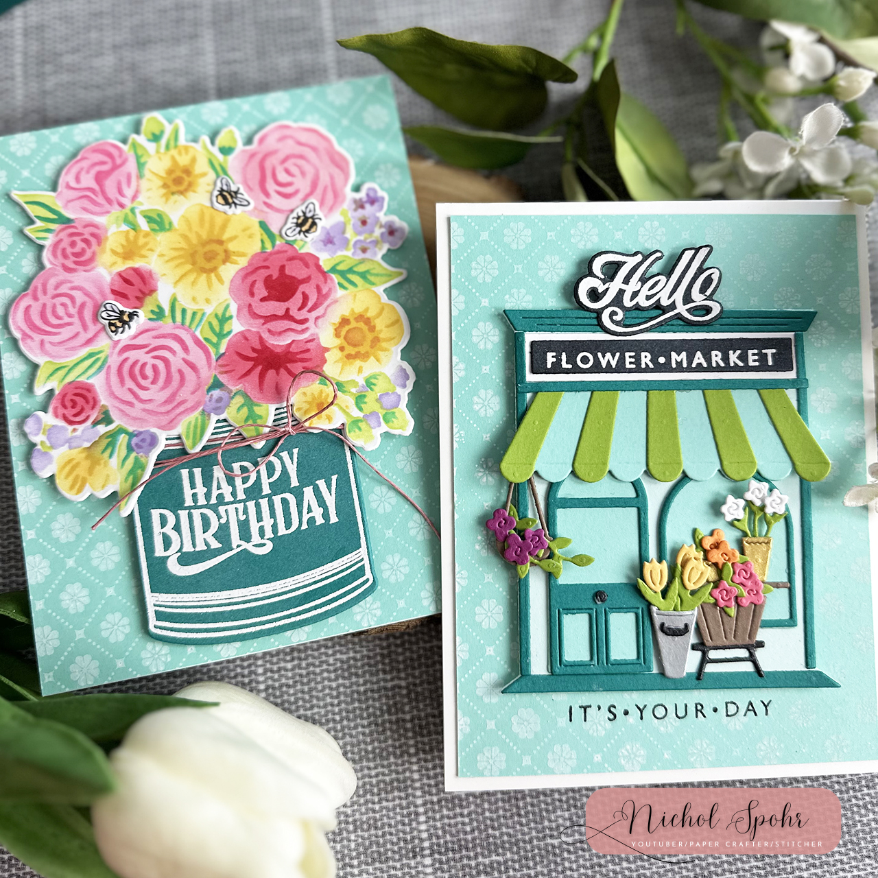 Create STUNNING Flower Market Handmade Cards! – Nichol Spohr LLC